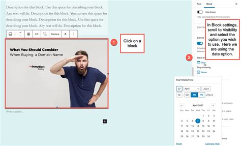 How To Use The Block Visibility Plugin For Wordpress Inmotion Hosting