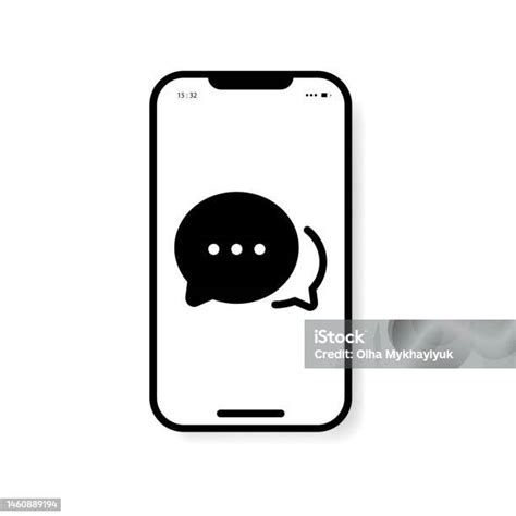 회색 배경에 고립 된 트렌디 한 플랫 스타일의 메시지 아이콘 웹 사이트 디자인 로고 앱 Ui에 대한 Sms 기호입니다 벡터 일러스트레이션 Eps10 Brand Name