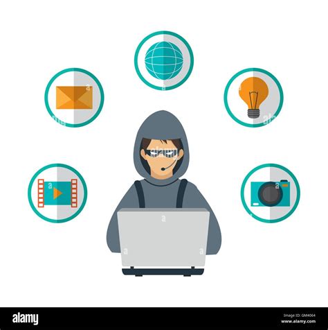 Hacker Cyber Security System Design Stock Vector Image And Art Alamy