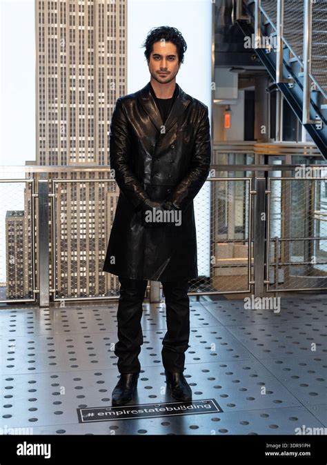 Avan Jogia Visits Empire State Building In New York Ny On February 17