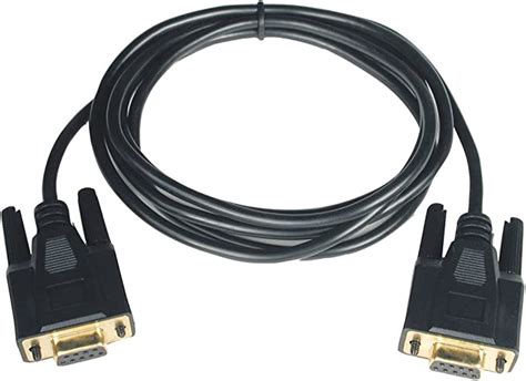 Amazon Com Tripp Lite Null Modem Serial RS Cable DB F F Ft P Electronics