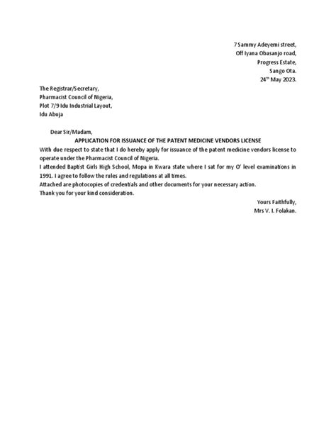 Application Of Issuance Of Patent License Pdf