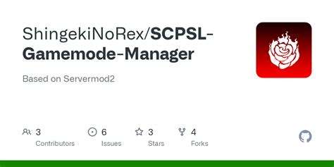 GitHub ShingekiNoRex SCPSL Gamemode Manager Based On Servermod