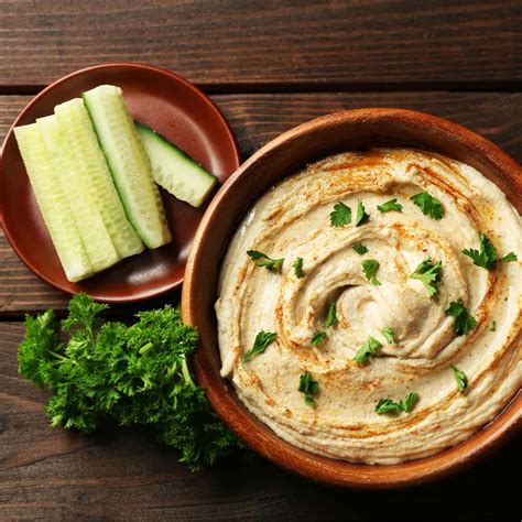Cucumber Sticks With ¼ Cup Hummus Hurry The Food Up
