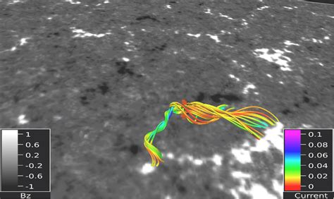 Magnetic Field Lines Traced From Two Different Source Region For An HMI