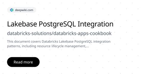 Lakebase Postgresql Integration Databricks Solutionsdatabricks Apps