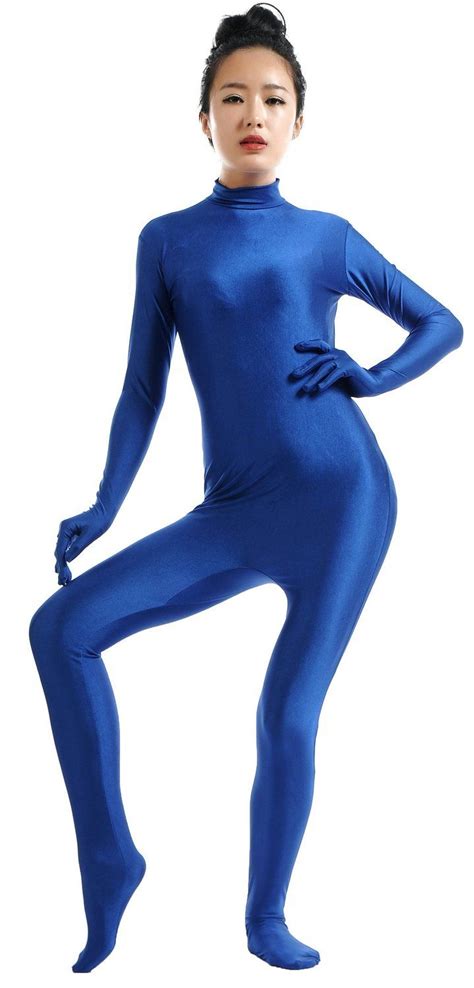 Buy Ensnovo Women Blue Custom Nylon Lycra Spandex