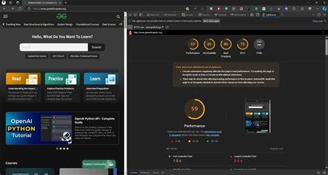 Lighthouse Tool In Microsoft Edge Browser Geeksforgeeks