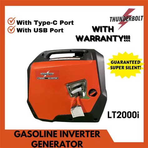 Thunderbolt Gasoline Inverter Generator Lazada Ph