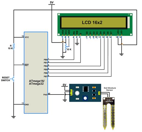 Датчик влажности схема подключения