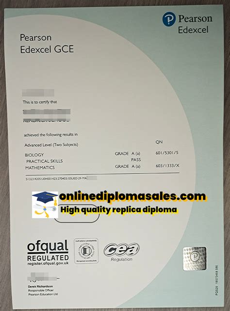 Where To Buy Pearson Edexcel Gce Fake Certificate Buy Fake Diploma