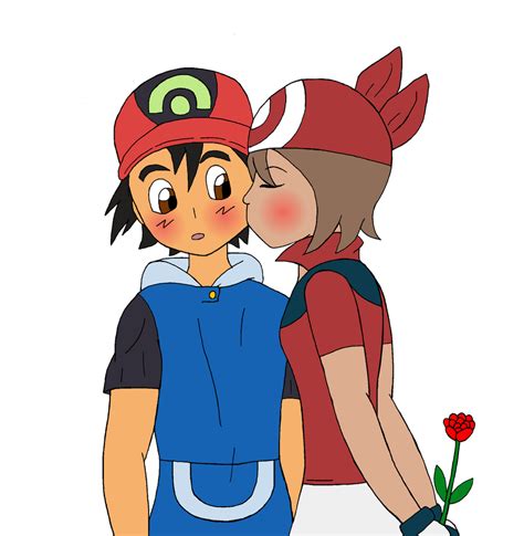 Request May Kiss Ash By Snowdog Zic On Deviantart