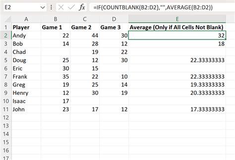 Excel How To Calculate Only If Not Blank