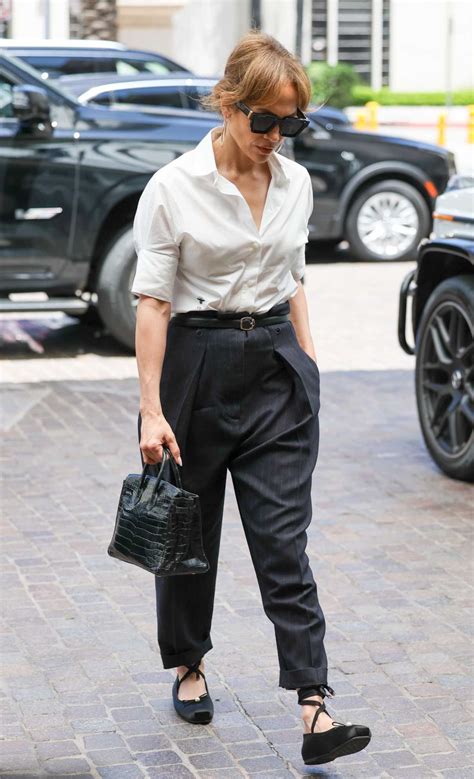 Jennifer Lopez In A White Blouse Was Seen Out In Beverly Hills 0629