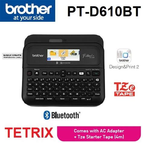 Brother Pt D Bt Portable Handheld P Touch Labelling Machine Pc Link Bluetooth Printer Pt D