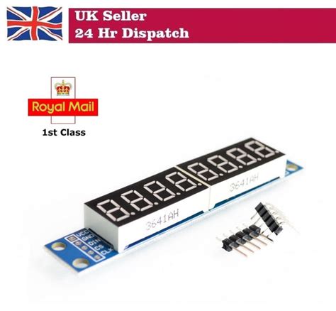 Max7219 Led Module 8 Digit 7 Segment Digital Led Display Module For Pi Everything Pi