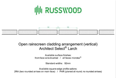 Architect Select® Larch European Vertical Grain Larch Cladding