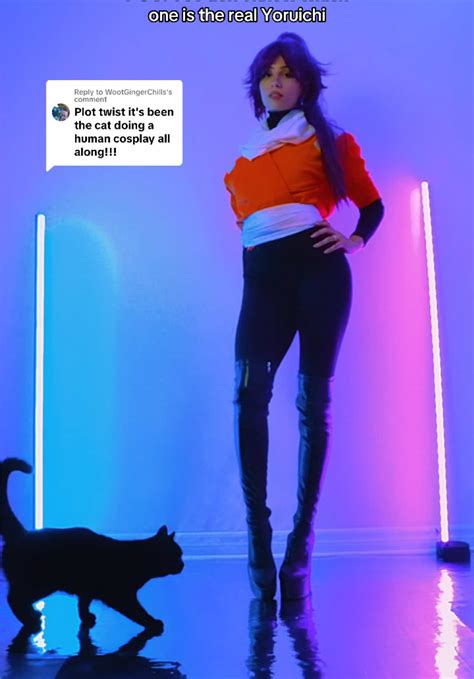 Intriguing Yoruichi Cosplay With Cat Companion Tiktok
