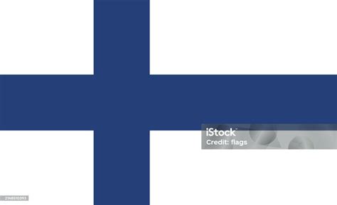 핀란드 국기입니다 직사각형 플래그입니다 플래그 아이콘입니다 표준 색상 표준 크기 컴퓨터 일러스트레이션 디지털 일러스트레이션 벡터 일러스트 레이 션입니다 World