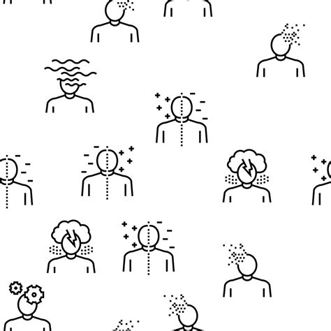 Psychological Problems Vector Seamless Pattern 10331995 Vector Art At