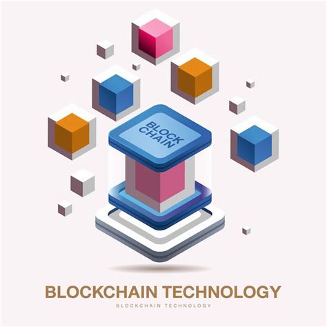 Premium Vector Blockchain Technology Isometric 3d Illustration With Digital Cryptocurrency Concept