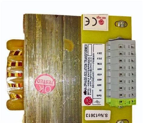 3kva Isolation Transformer Dealer In Greater Noida At Rs 12000