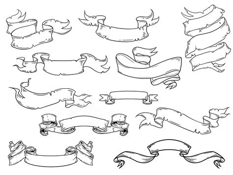 Procreate Tattoo Banner Stamp Pack Brushes For Ipad Etsy