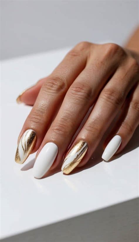 32 White And Gold Nail Art Ideas Dazzling Designs For Every Occasion