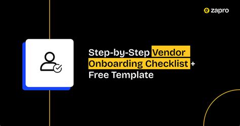Vendor Onboarding Checklist Free Template 2026