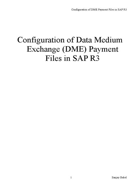 dme payment config document pdf payments euro