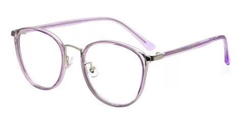 Kbt98380 Round Purple Eyeglasses Frames Leoptique