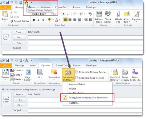 3 Methods To Save And Reuse A Set Of Custom Voting Buttons In Outlook Emails
