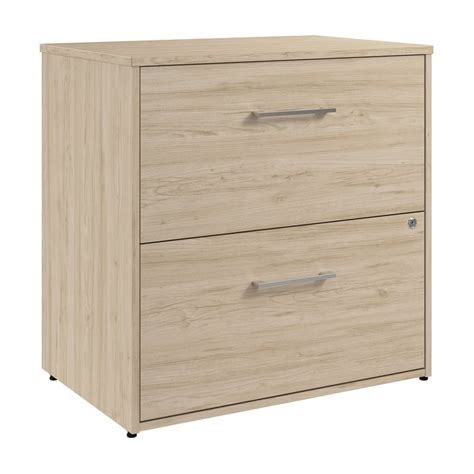 Hustle 2 Drawer Lateral File Cabinet In Natural Elm Engineered Wood
