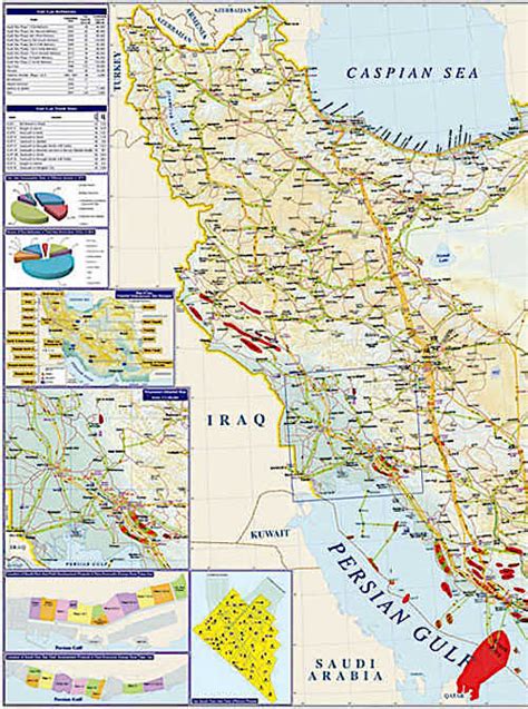 Opars Books Iran Natural Gas Map 2018
