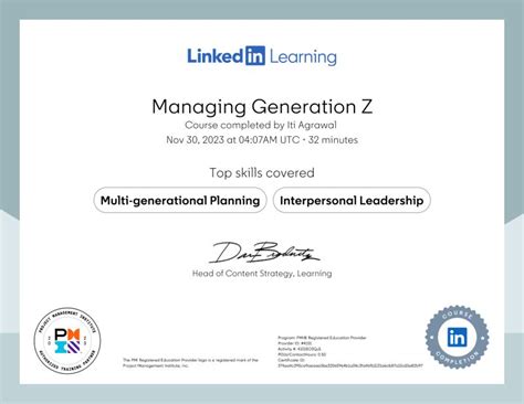 iti agrawal on linkedin certificate of completion