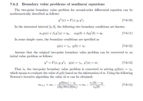 Non Linear Bvp Using A Shooting Algoritm With Matlab • Physics Forums