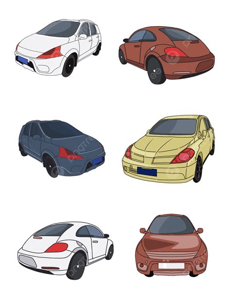 핸드 드로잉 자동차 일러스트 평면도 손으로 그린 차 각도 Png 일러스트 및 Psd 이미지 무료 다운로드 Pngtree