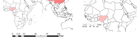 Geographical Distribution Map Of Countries Covered Download