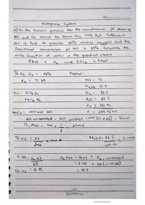SOLUTION Multiphase System Sample Problems With Solution Studypool