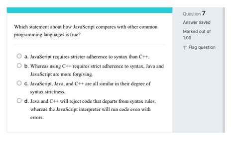 Solved How Do You Signal To The Javascript Interpreter That