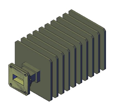 Rectangular Waveguide High Power Termination Space Machine