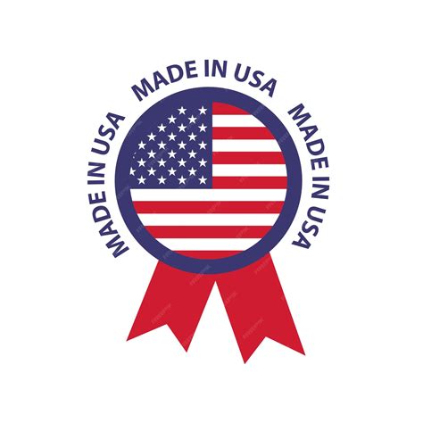 Premium Vector Made In The Usa Made In Usa Logo United States Of