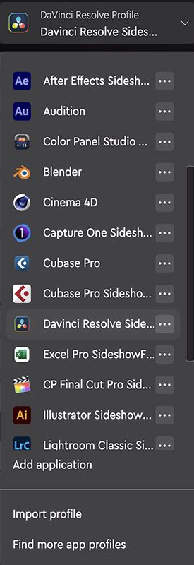 Switching Profiles Loupedeck — Sideshowfx