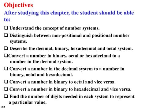 number system and conversions between different number systems ppt