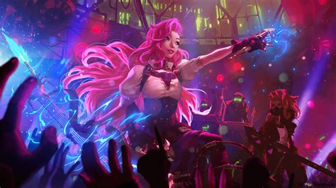 Seraphine Piltover And Zaun League Of Legends Lol 4k Wallpaper Download