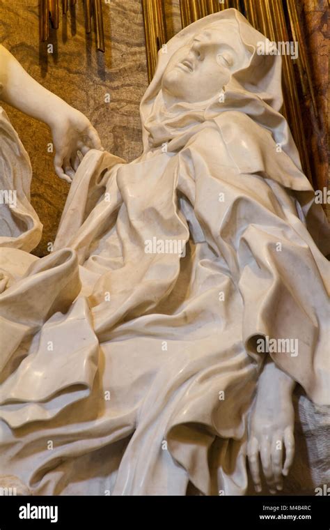 Ecstasy Of Saint Teresa By Gian Lorenzo Bernini Detail Cornaro