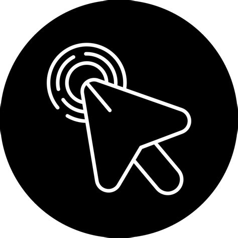 Single Mouse Click Line Circle Inverted 67348142 Vector Art At Vecteezy