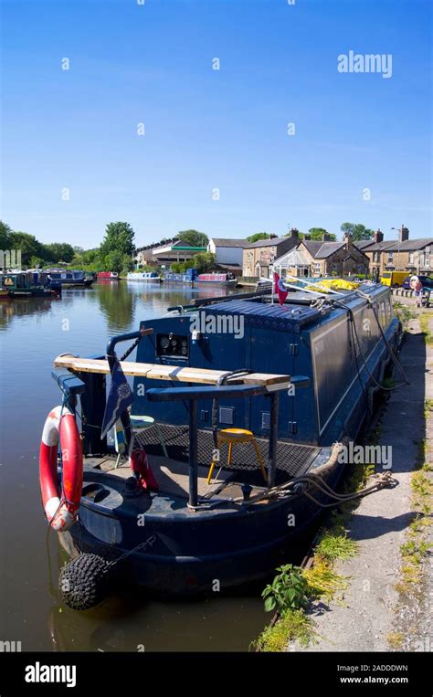 Narrowboat Moored At A Turning Basin For Canal Boats On The Lancaster