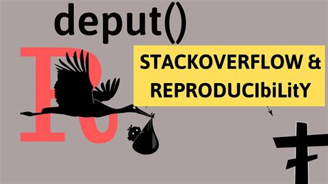 Dput R Reproducible Example For Stack Overflow Youtube
