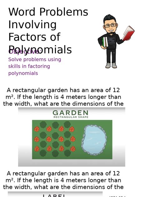 Word Problems Involving Factors Of Polynomials Pdf